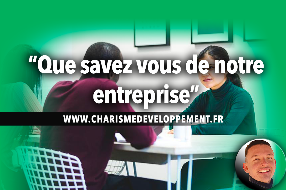 🏆 QUE SAVEZ VOUS DE NOTRE ENTREPRISE : EXEMPLE de réponse